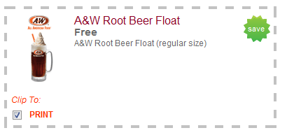 Free A&W Root Beer Float Coupon - Common Sense With Money
