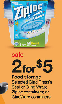Ziploc Printable Coupons | Makes Storage Containers only $1.50 at Target