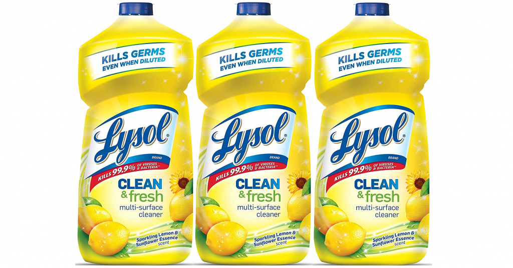 Lysol Clean & Fresh Multi-Surface Cleaner 3 Pack Only $6.40! - Common ...