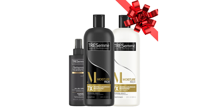 TRESemme 3-Piece Moisture Rich Gift Set with Shampoo, Conditioner, and ...
