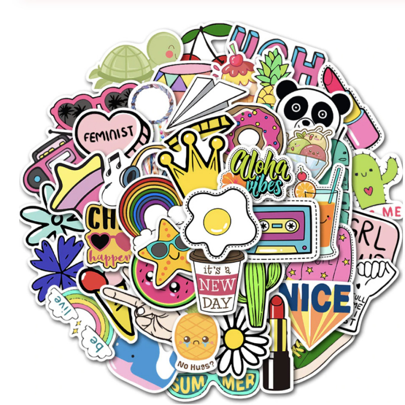 50 Piece VSCO Sticker Set – Only $6.99! - Common Sense With Money