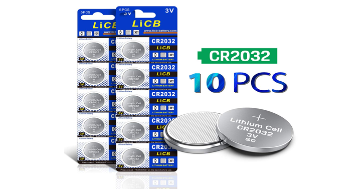 LiCB CR2032 3V Lithium Battery 10-Pack – Just $5.00! - Common Sense With Money