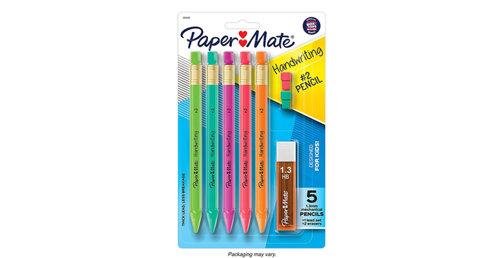 Paper Mate Handwriting Triangular Mechanical Pencil Set for Kids – Just ...