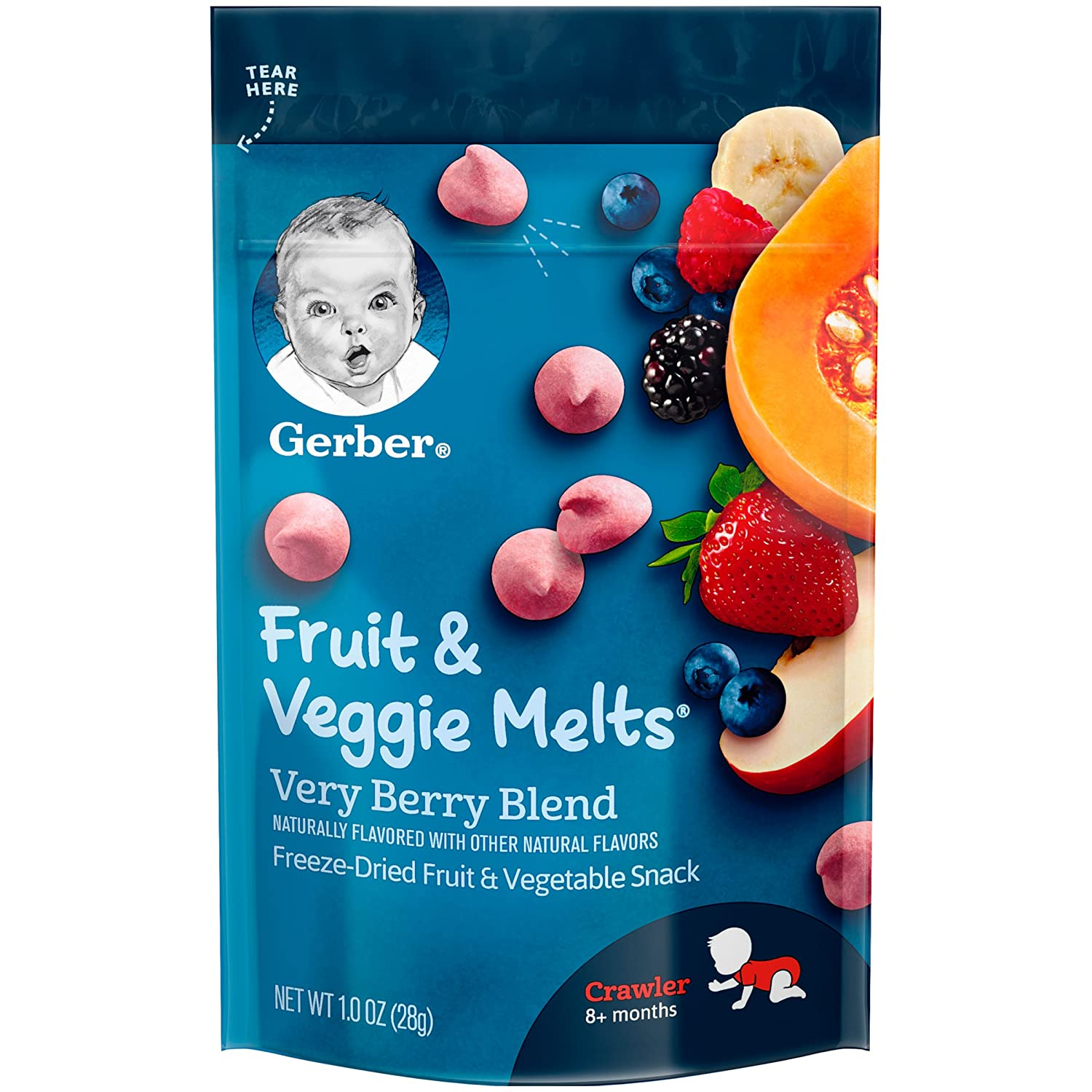 Gerber Fruit and Veggie Melts (Very Berry Blend) Pack of 7 Only $13.13 ...