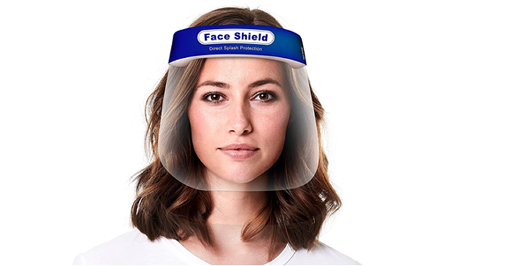 Face Shield 5-Pack, Reusable Full Face Safety Cover with Comfort Foam ...