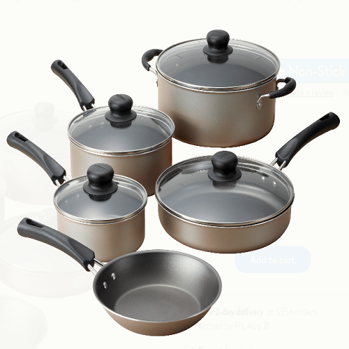 Tramontina 9-Piece Non-Stick Cookware Set Only $19.88! (Reg. $40 ...
