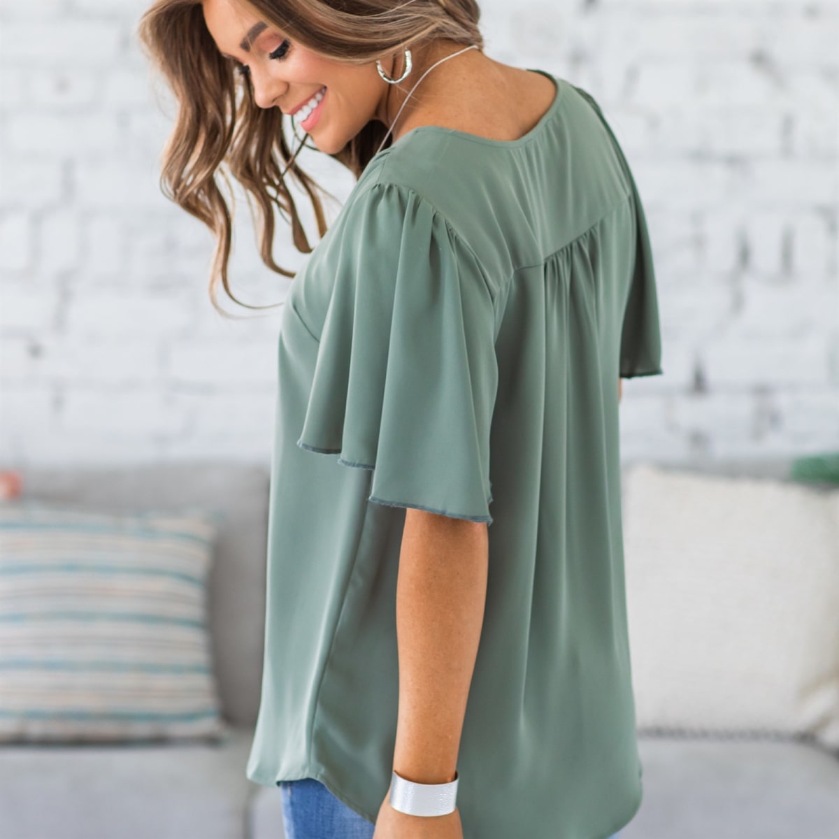 Waterfall Sleeve Tunic – Only $19.99! - Common Sense With Money