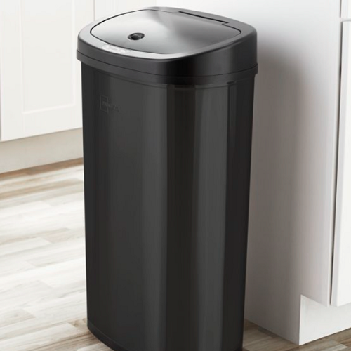Mainstays 13.2-Gallon Motion Sensor Stainless Steel Trash Can Only $34. ...