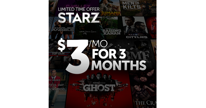 STARZ Limited Time Special Offer – $3/Month For 3 Months! - Common ...