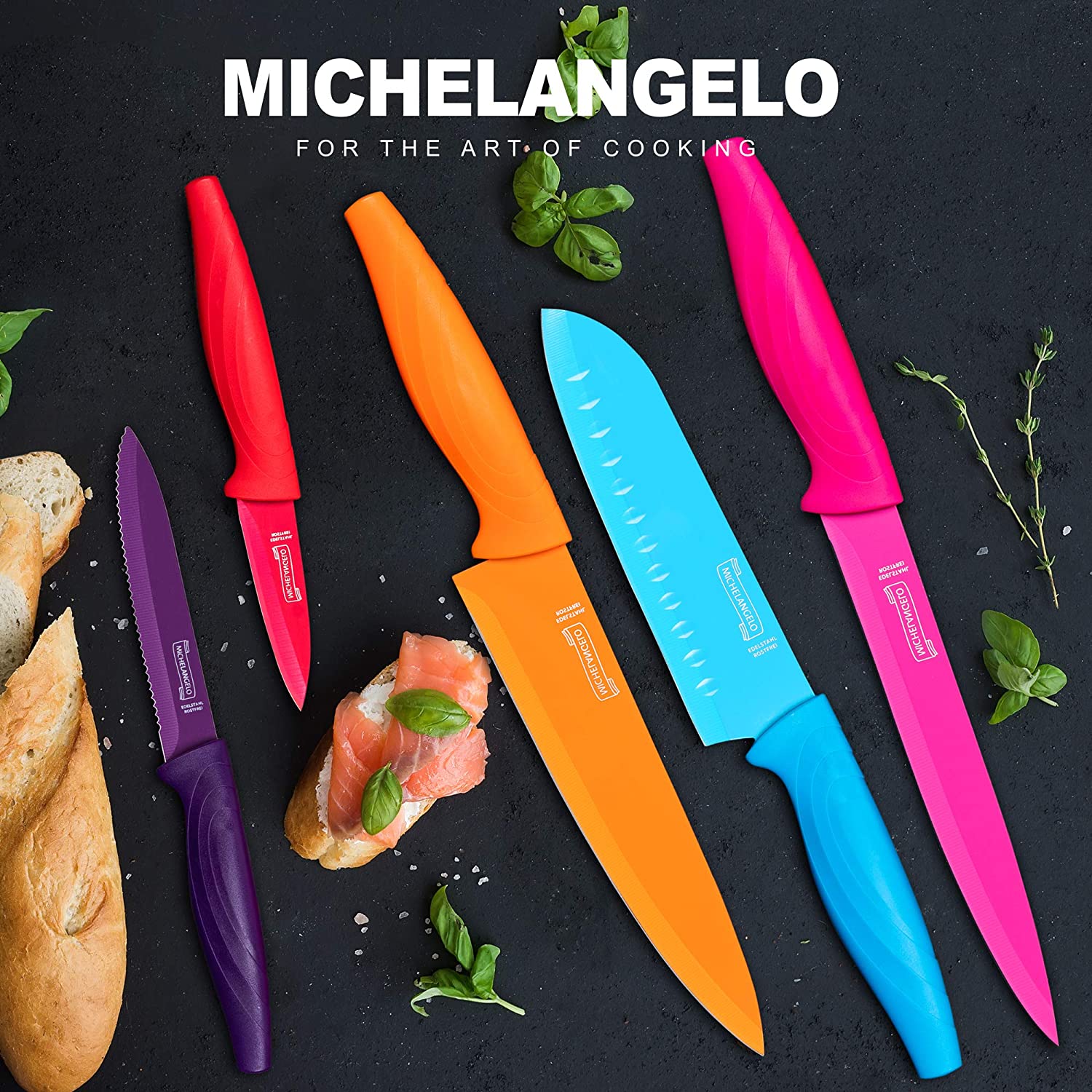 MICHELANGELO Kitchen Knife Set, 10 Pieces – Only $14.99! - Common Sense ...