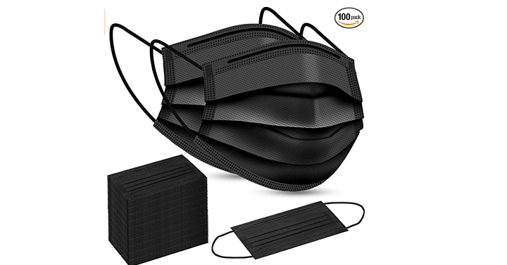 Disposable Face Masks, 3 Ply Filter (100 pack) Only $5.94! (Reg. $13 ...