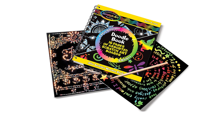 Melissa & Doug Scratch Art Doodle Pad With 16 Scratch-Art Boards and ...