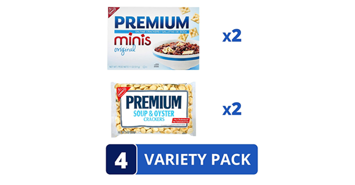 Premium Saltine Crackers Variety Pack, 2 Bags Oyster Crackers , 2 Boxes ...