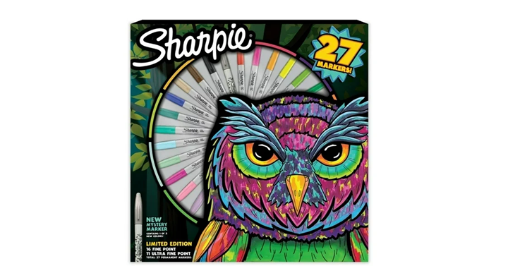 Sharpie Permanent Marker Spinner Pack, 27 Markers – Just $9.97 ...
