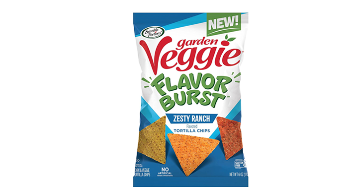 Sensible Portions Garden Veggie Flavor Burst Tortilla Chips, Ranch, 6 ...