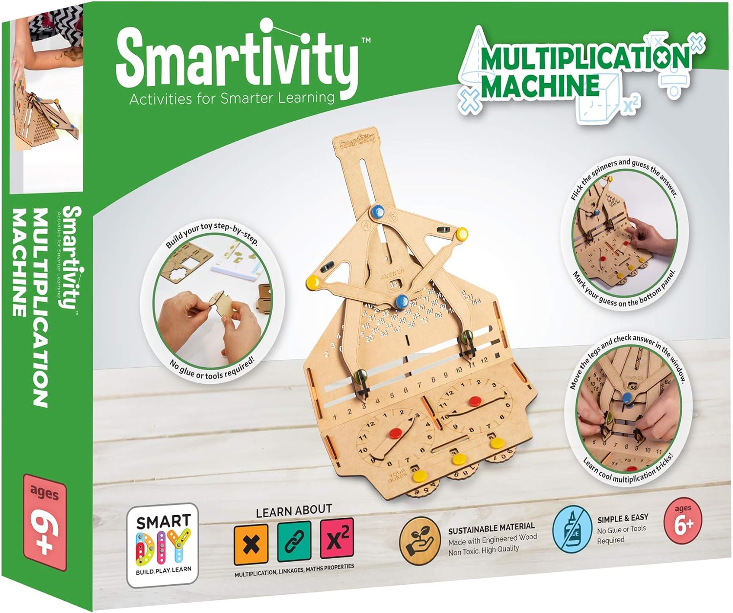 Smartivity Multiplication Machine 3D Wooden Model Engineering ...