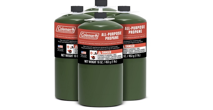 Coleman All Purpose Propane Gas Cylinder – 4-Pack – Just $18.87 ...