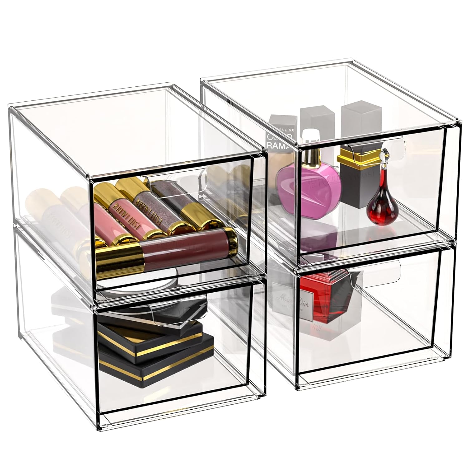 Clear Acrylic Drawers (Pack of 4) – Only $18.99! - Common Sense With Money
