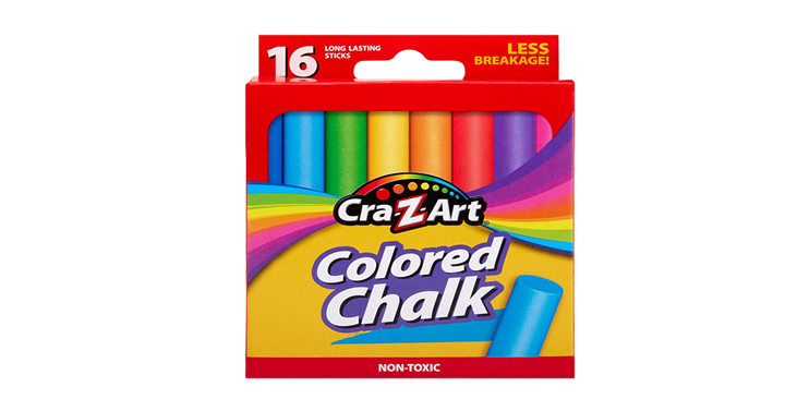 Cra-Z-Art Classic Colored Chalk, Pack Of 16 Pieces – Just $.94 ...