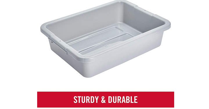 Rubbermaid Commercial Products Standard Bus/Utility Box, 4.6-Gallon ...