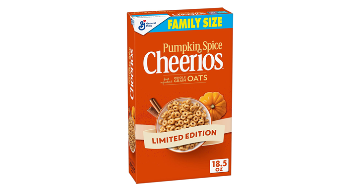 Cheerios Pumpkin Spice Breakfast Cereal, Family Size – Pack of 2 – Just ...