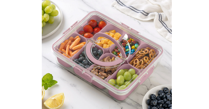 Cook With Color 8-Compartment Snackle Box, Charcuterie Container – Just ...