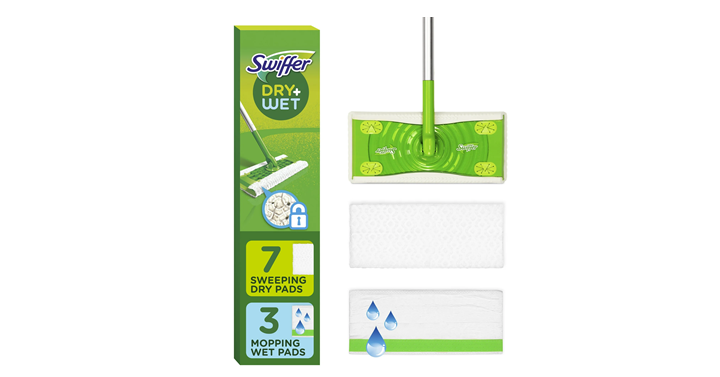Swiffer Sweep + Mop, Broom & Mop Alternative, Dry & Wet Floor Cleaner ...