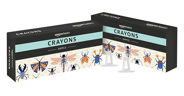 Amazon Basics Crayons with Sharpener, 2 Packs of 64 – Just $11.25 ...